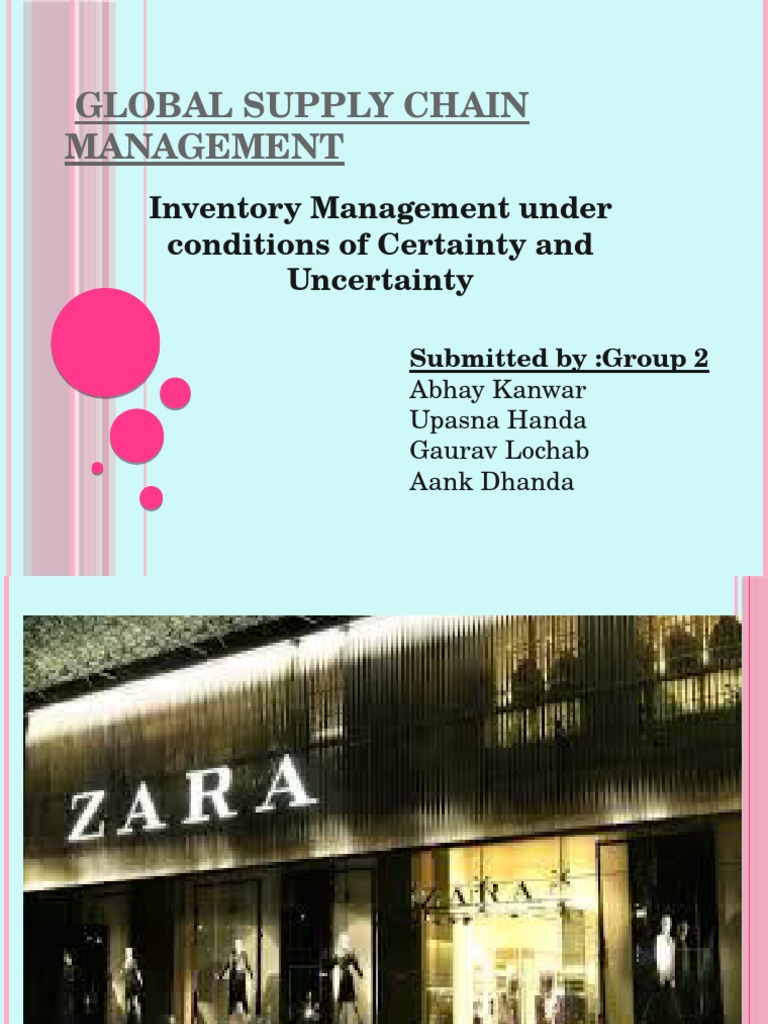 zara supply chain | Inventory | Retail