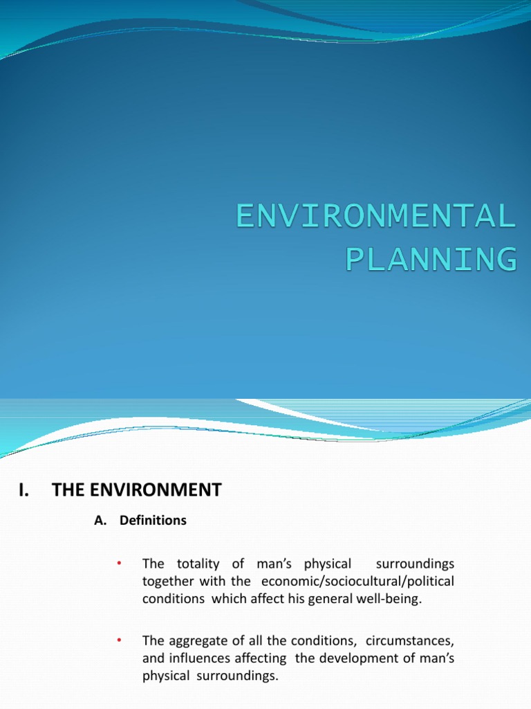 Environmental Planning PDF | PDF | Natural Environment | Design