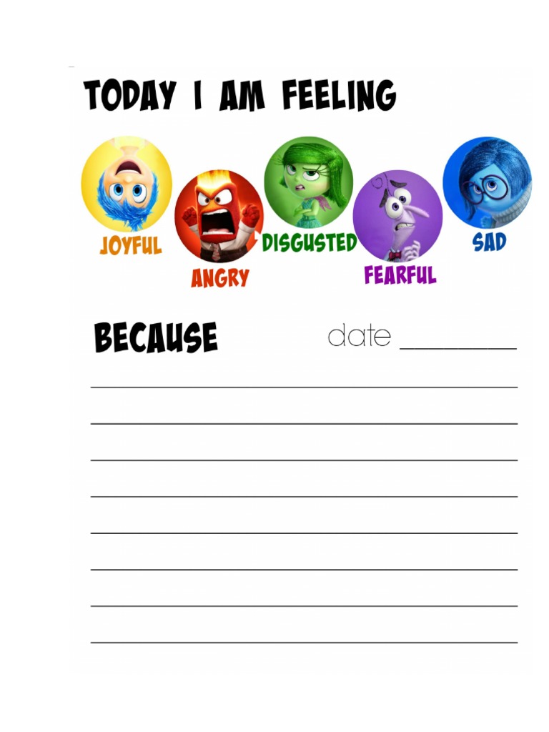Inside Out Feelings Journal | PDF