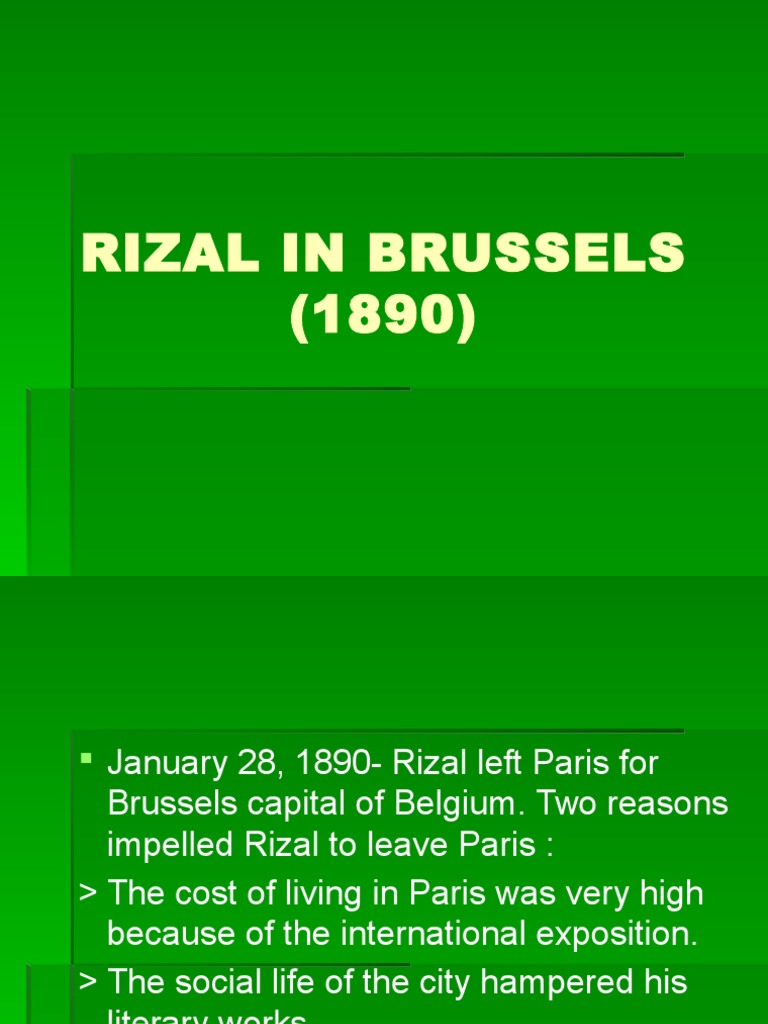 Rizal in Brussels | PDF | History