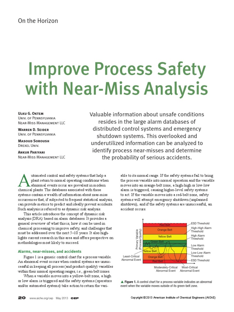 Improve Process Safety With Near-Miss Analysis: On The Horizon | PDF