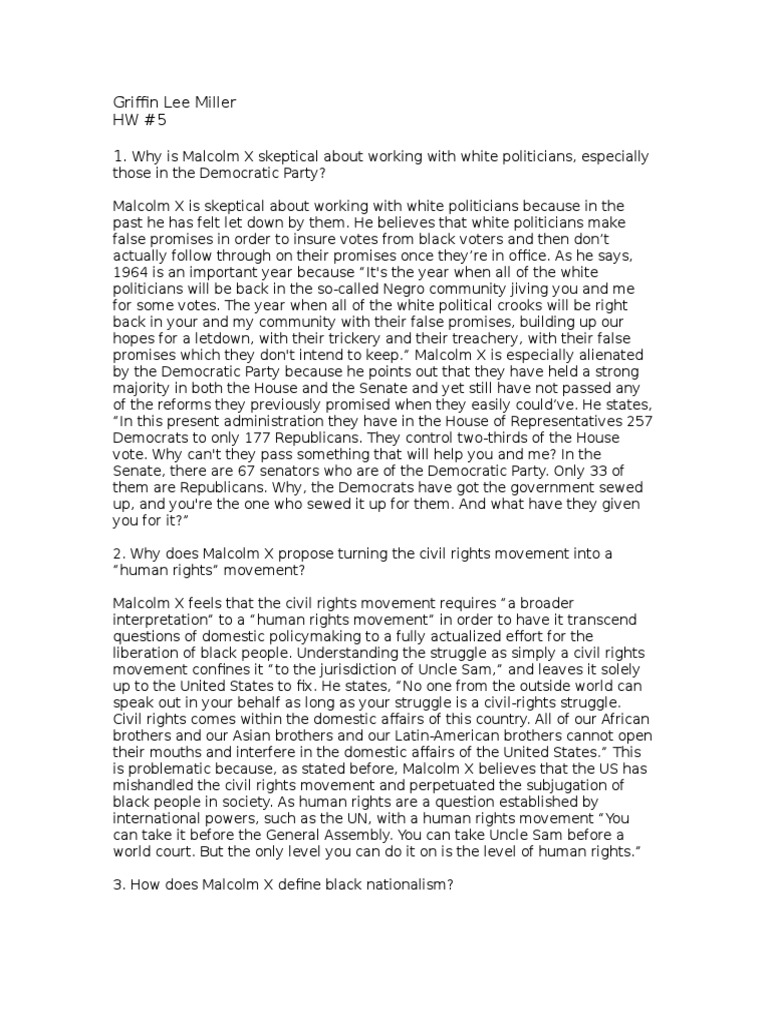 APUSH Ballot or The Bullet | PDF | Malcolm X | Democratic Party (United ...