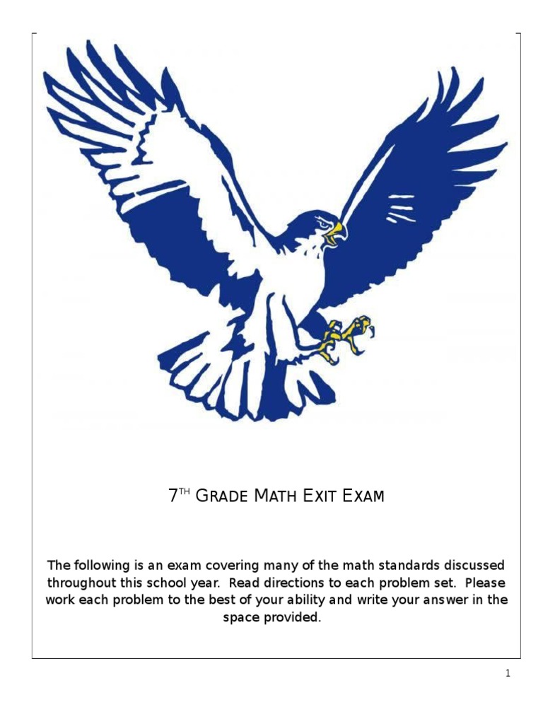 7th Grade End of Year Assessment CCSS | PDF | Mathematical Objects ...