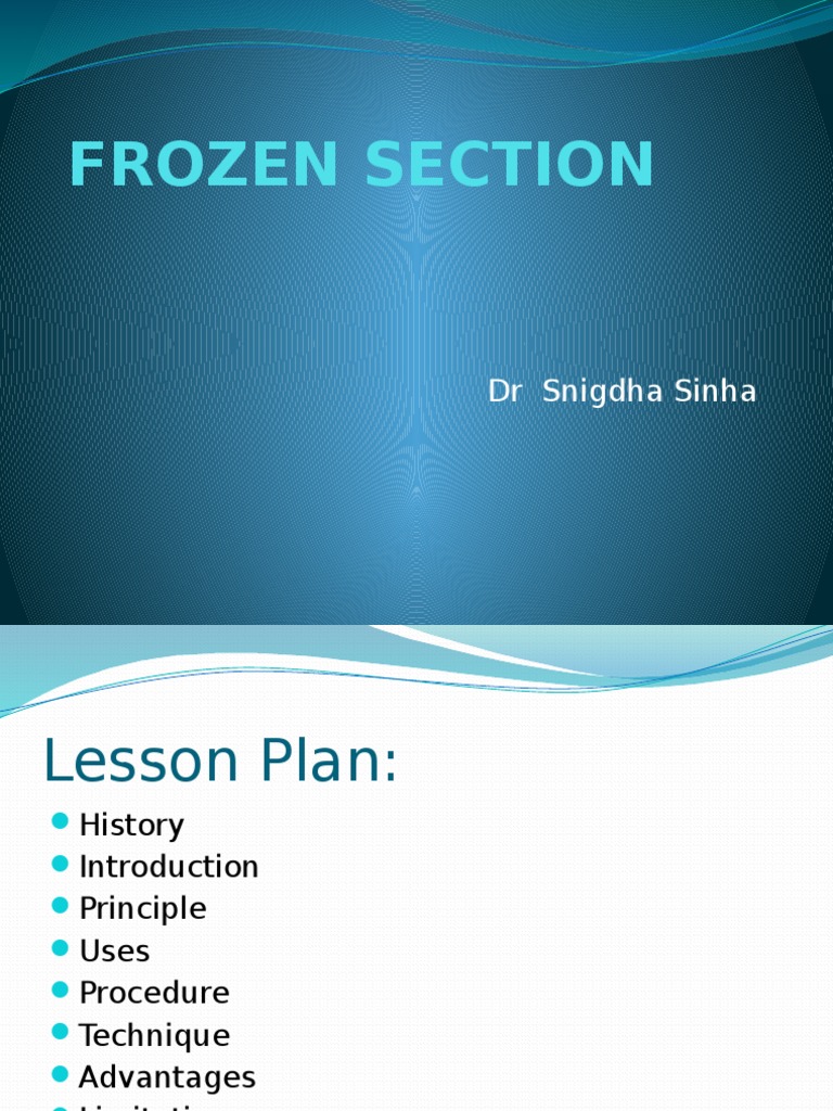 Frozen Section | PDF | Medical Specialties | Neoplasms