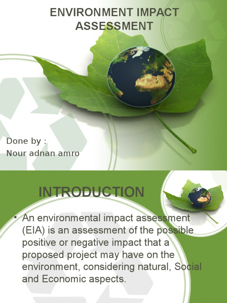 Environmental Impact Assessment | PDF