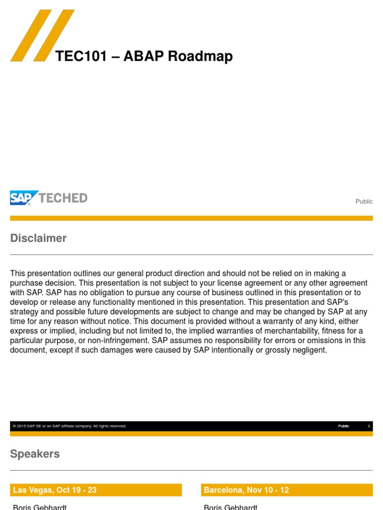 ABAP Roadmap | PDF | Sap Se | Cloud Computing