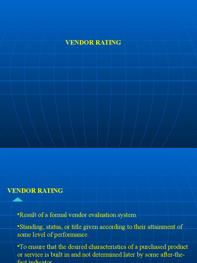 Vendor Evaluation Essentials | PDF | Supply Chain | Mergers And ...