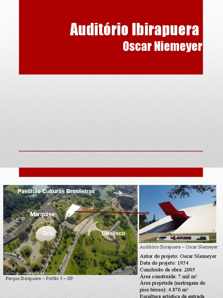 Análise Auditório Ibirapuera - Oscar Niemeyer | PDF