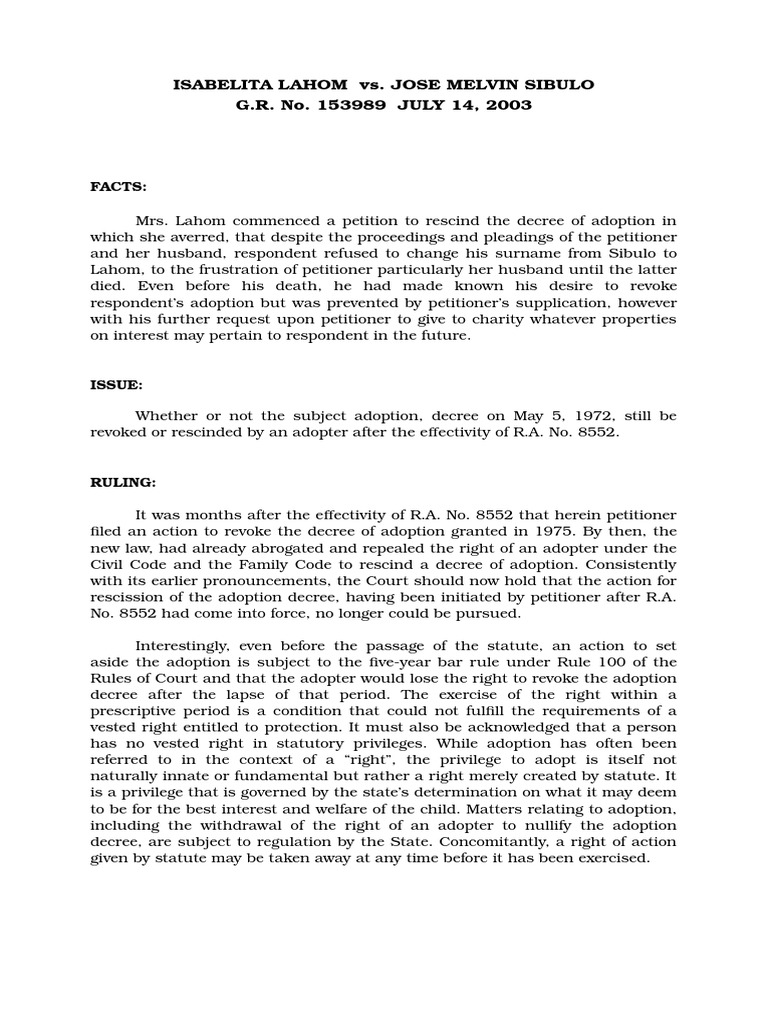 Lahom Bobanovic | PDF | Rescission | Ex Post Facto Law