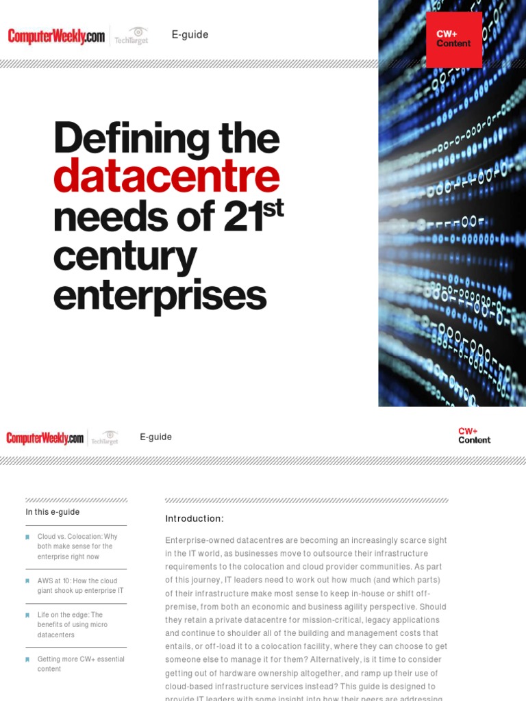 Datacentre Eguide | PDF | Data Center | Cloud Computing