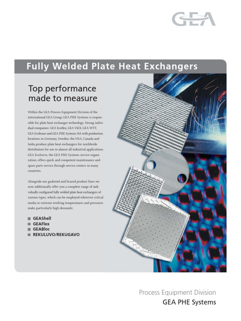 GEA PHE Fullywelded Phe en 1 | Heat Exchanger | Hvac