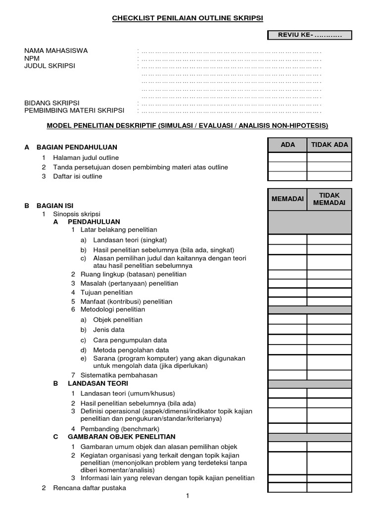Checklist KPO Kualitatif | PDF | Pengelolaan Keuangan & Uang | Komputer