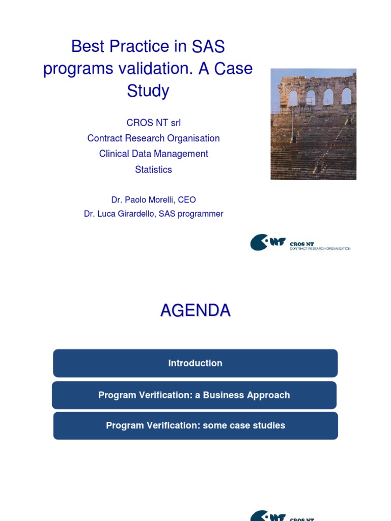 SAS Program Verification Best Practices | PDF | Verification And ...