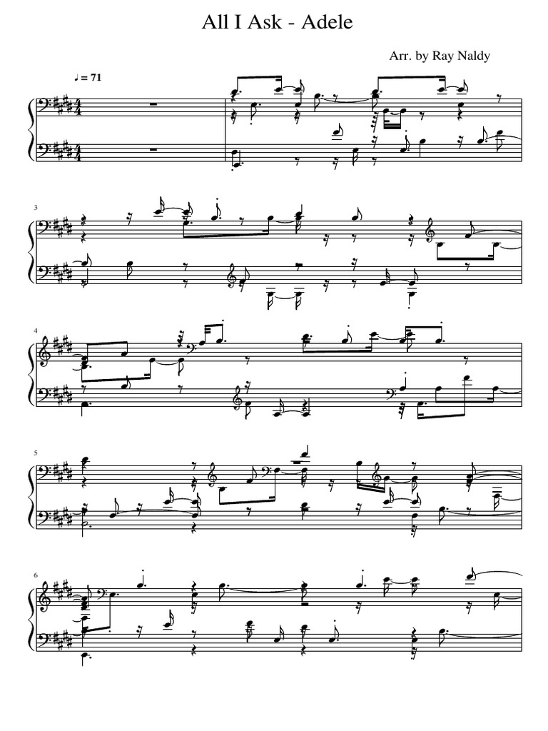 Adele - All I Ask | PDF