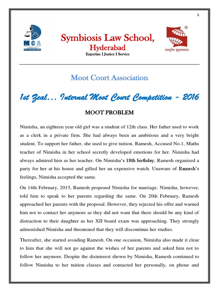 Moot Problem 2 (1) | Virtue | Criminal Law