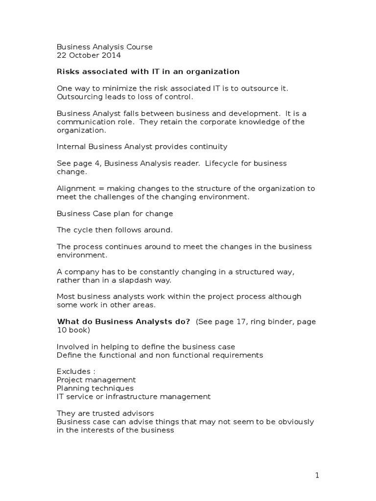 Business Analysis | Download Free PDF | Conceptual Model | Business Process