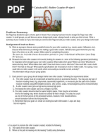 Roller Coaster Design with Math Functions | PDF | Trigonometric ...