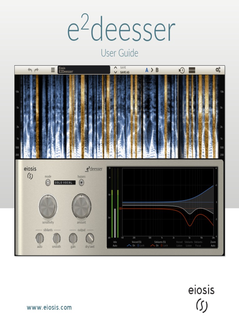 Eiosis E2Deesser - User Guide | PDF | Equalization (Audio) | Electrical Engineering