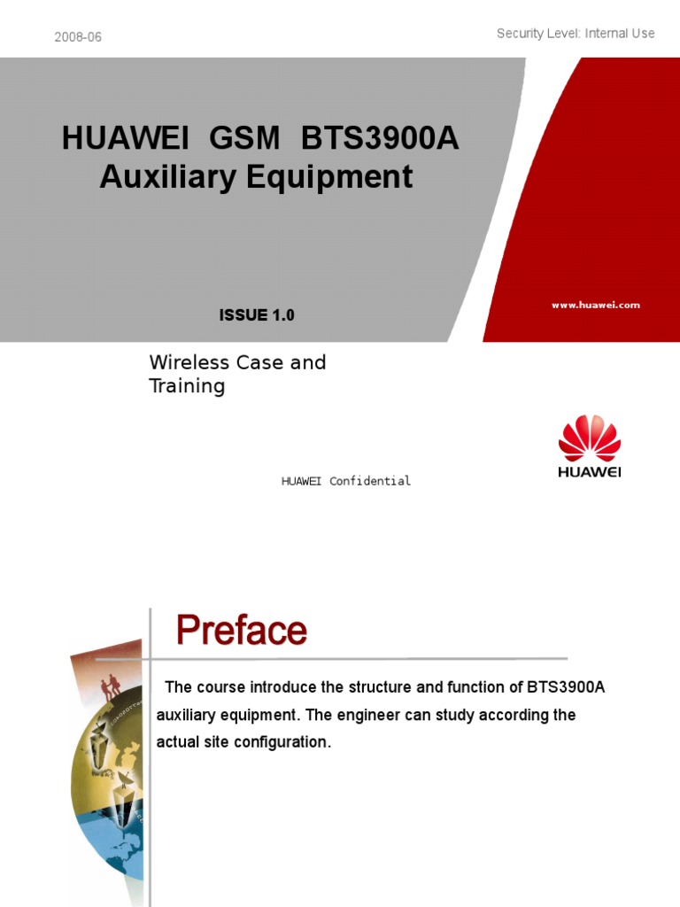 BTS3900A Auxiliary Equipment Overview | PDF | Switch | Signal ...