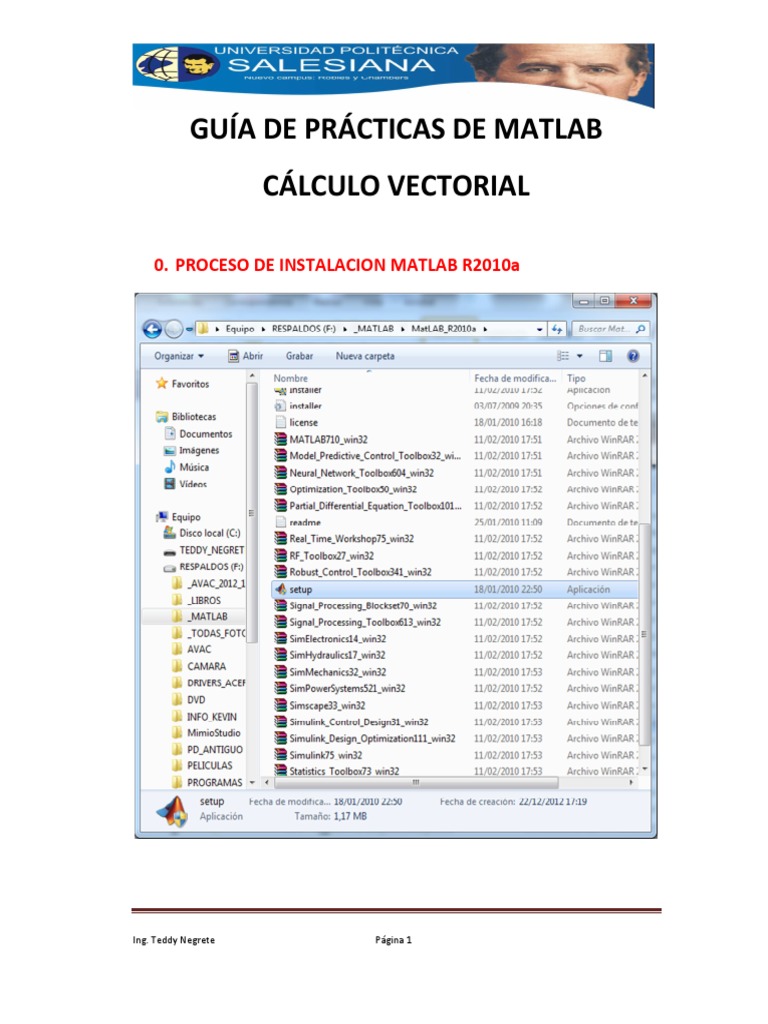 Guia Practicas MATLAB | PDF | Determinante | Integral