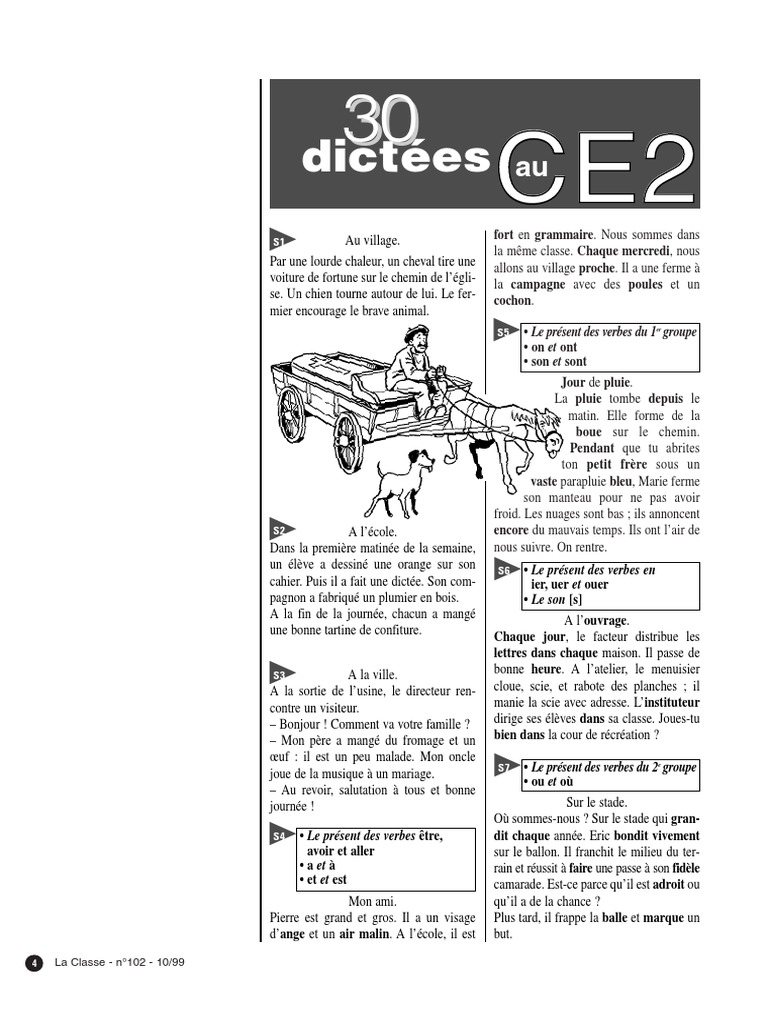 30 Dictees Au CE2 PDF | PDF | Nourritures | La nature