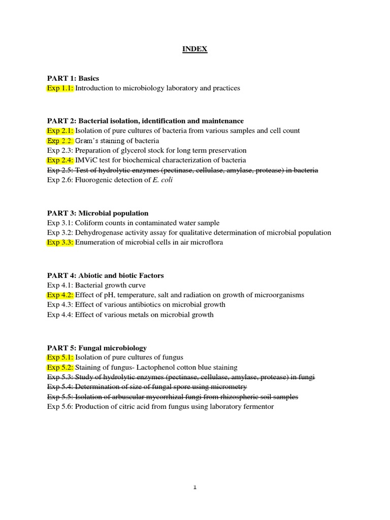 Microbiology Laboratory Manual (2016-17) | PDF | Gram Positive Bacteria ...