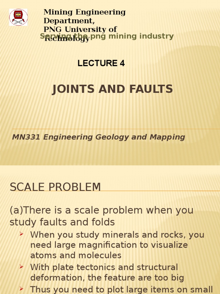 l3 Joints and Faults | Fault (Geology) | Structural Geology