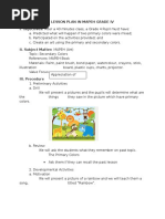 Primary Colors Lesson Plan for Kids | PDF | Color | Red