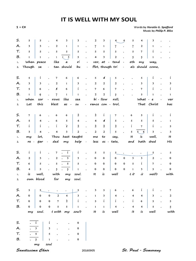 It Is Well With My Soul | PDF