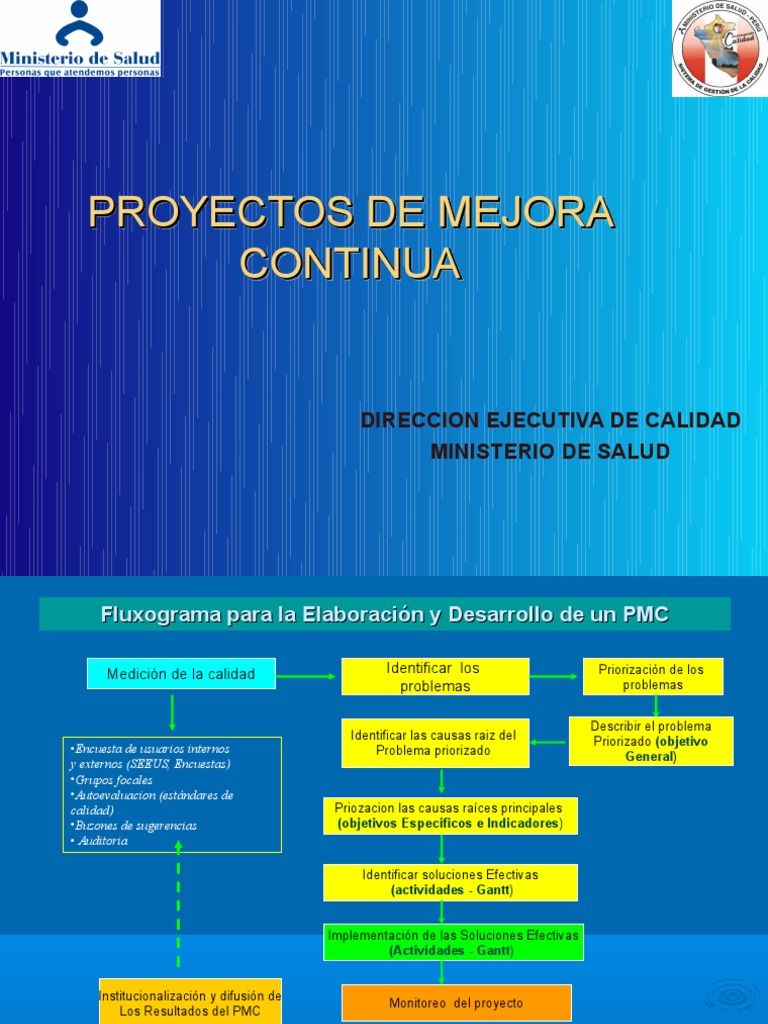 Elaborar Un Proyecto de mejora continua