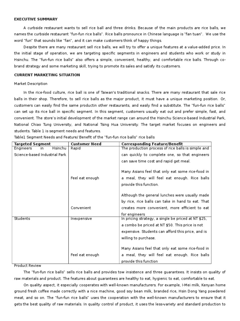 Executive Summary | PDF | Brand | Marketing