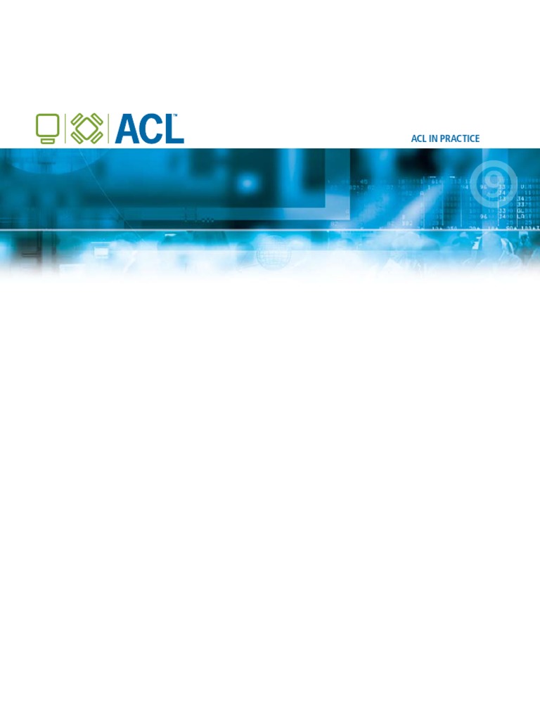 ACL in Practice | PDF | Data Analysis | Credit Card
