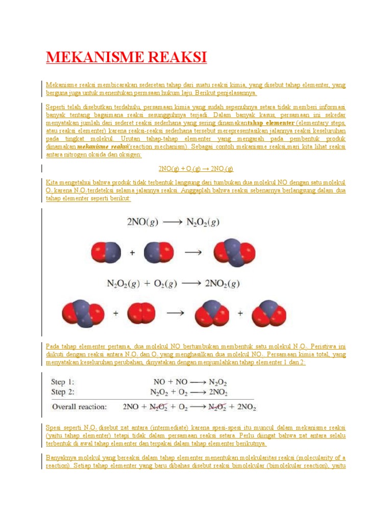 Mekanisme Reaksi | PDF