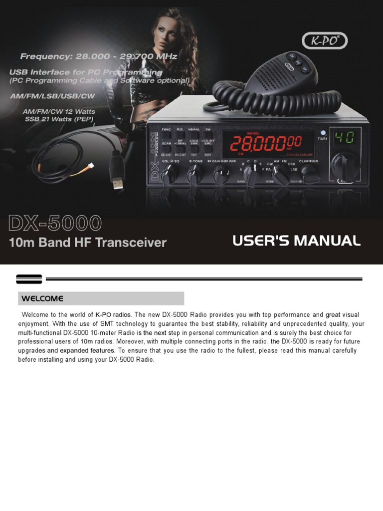 DX5000 Manual - New | PDF | Frequency Modulation | Antenna (Radio)