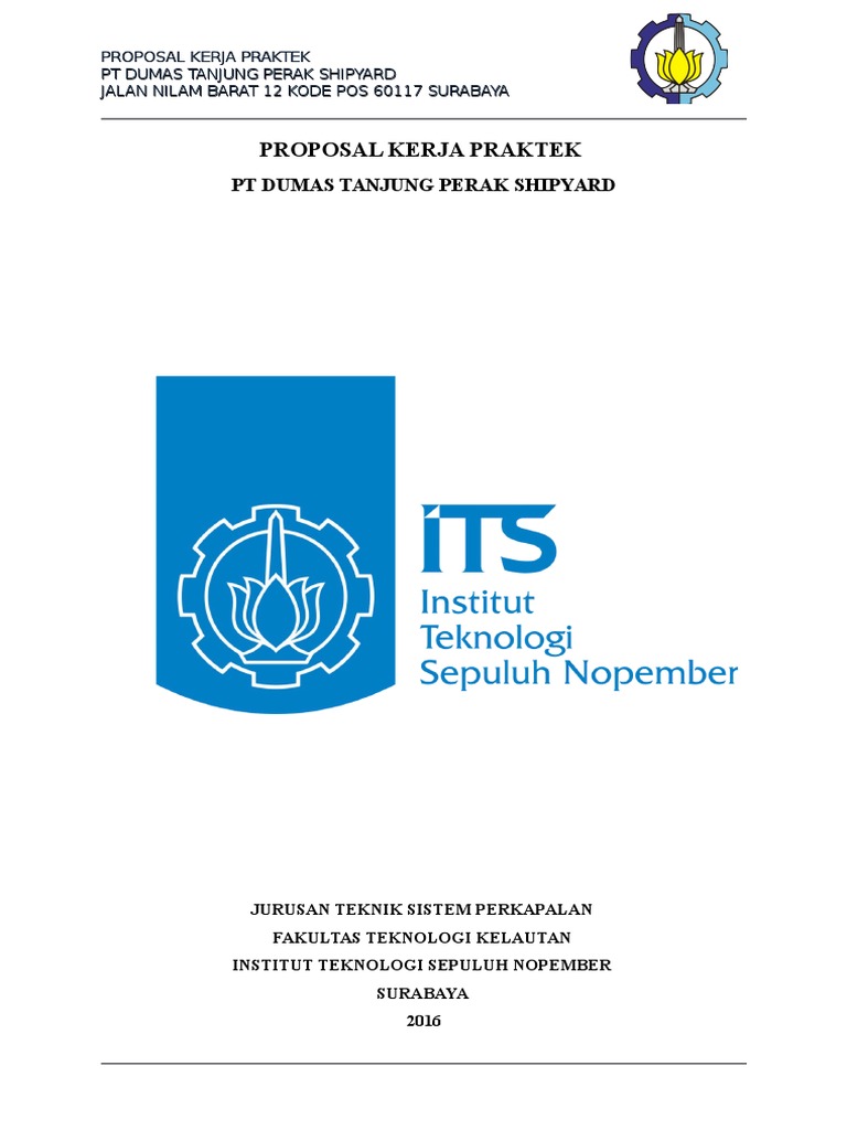 Rencana Proposal Kerja Praktek | PDF