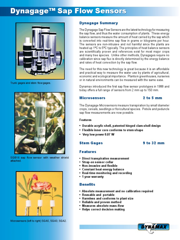 Dynagage™ Sap Flow Sensors | PDF