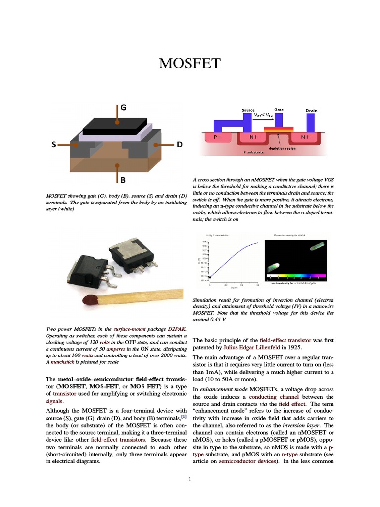 Mosfet PDF | PDF | Mosfet | Field Effect Transistor