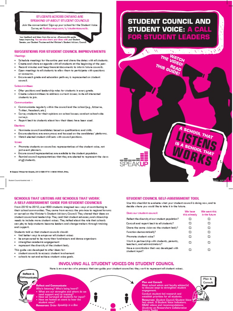A Call For Student Leaders: Student Council and Student Voice | PDF ...