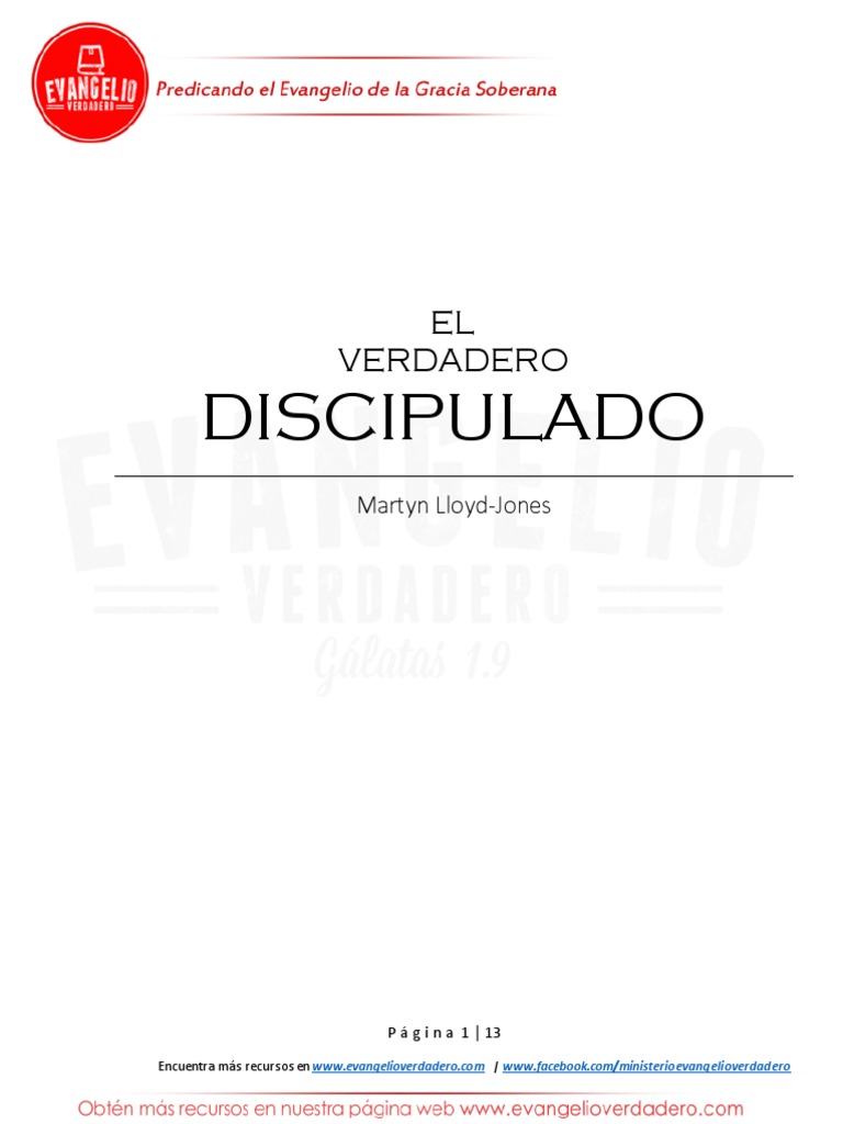 El Verdadero Discipulado | PDF | Cristo (título) | San Pedro