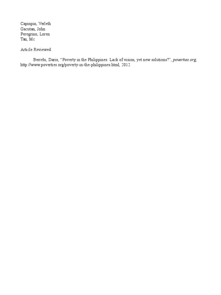 Capinpin, Verleth Gacutan, John Peregrino, Loren Tan, MC Article ...