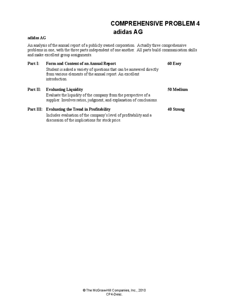Comprehensive Problem 4 Solutions Manual | PDF | Euro | Financial Statement