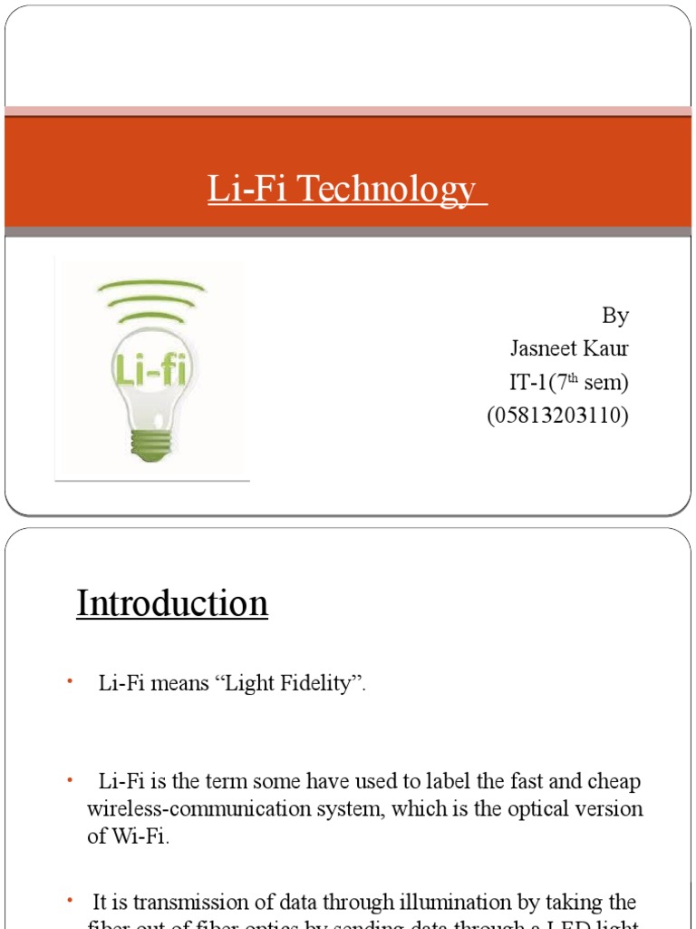 Li Fi Technology | PDF