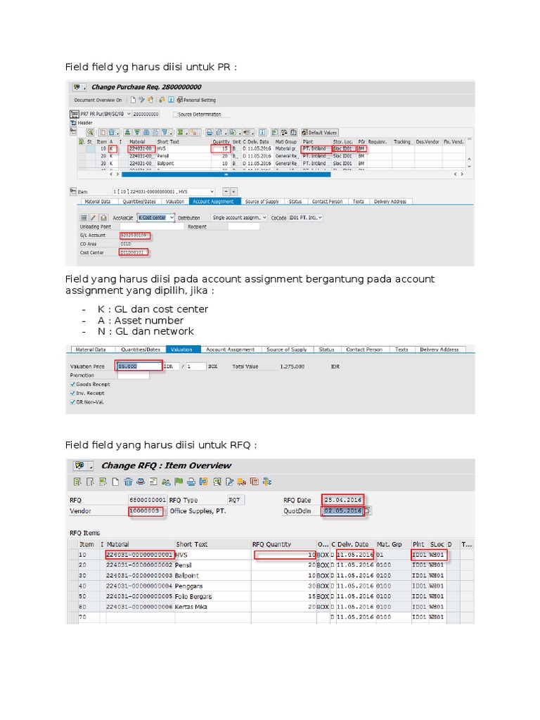 Field Field Yang Harus Diisi | PDF