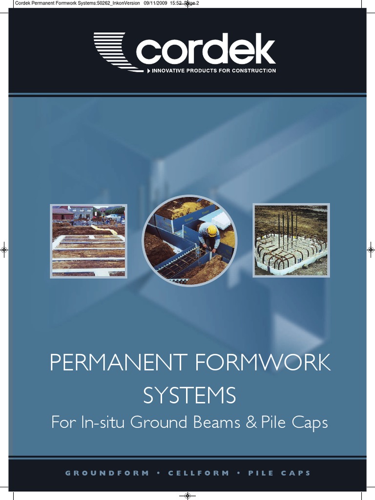 Permanent Formwork Systems: For In-Situ Ground Beams & Pile Caps | PDF ...
