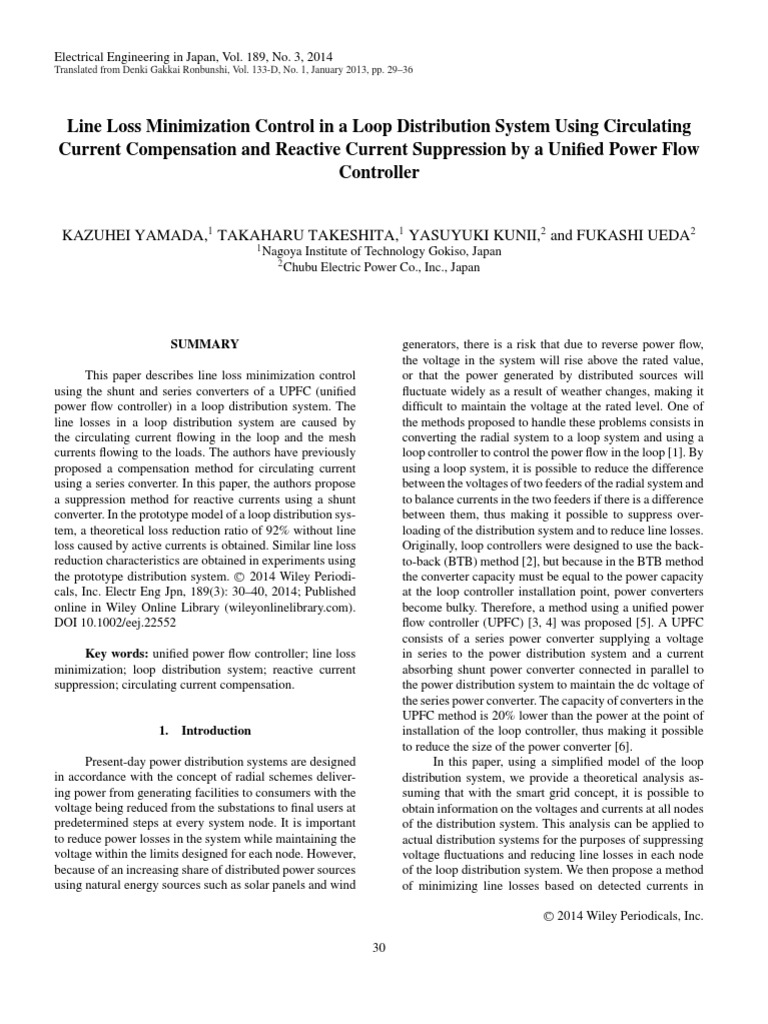 Yamada 2014 | PDF | Electrical Network | Power (Physics)