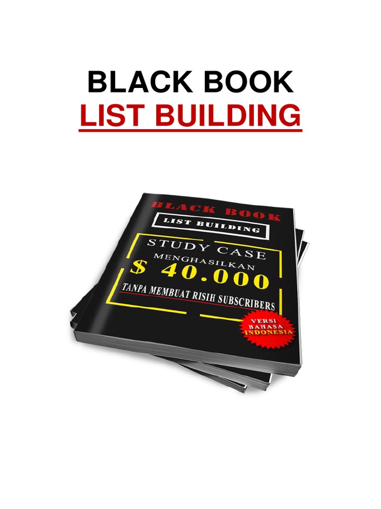 BlackBook List Building | PDF
