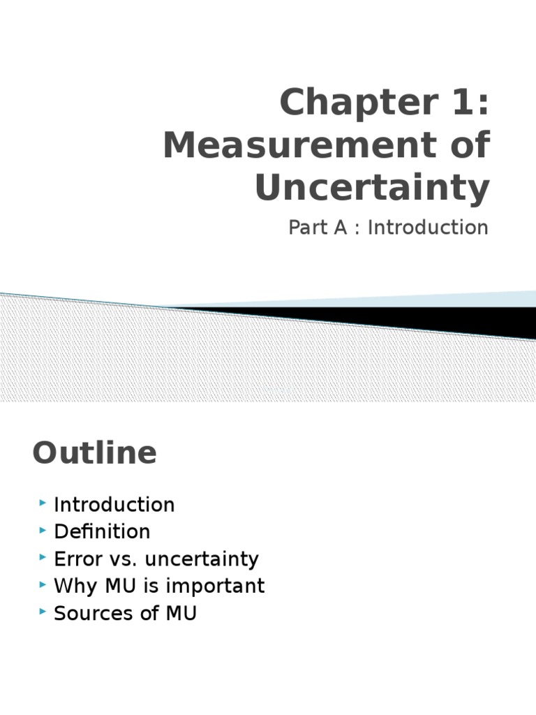 Lecture 1 - Measurement Uncertainty | PDF | Uncertainty | Standard Deviation