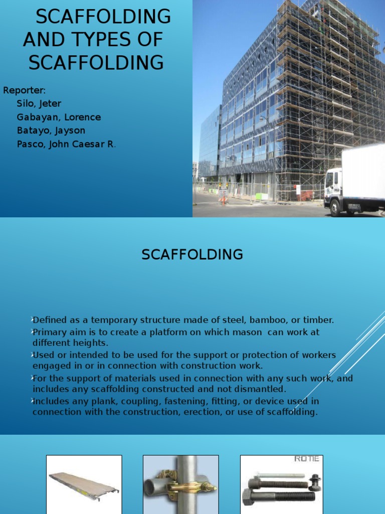 Types of Scaffolding | Scaffolding | Building Materials