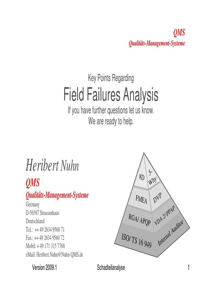 Field Failures Analysis: Heribert | PDF | Quality Assurance | Evaluation