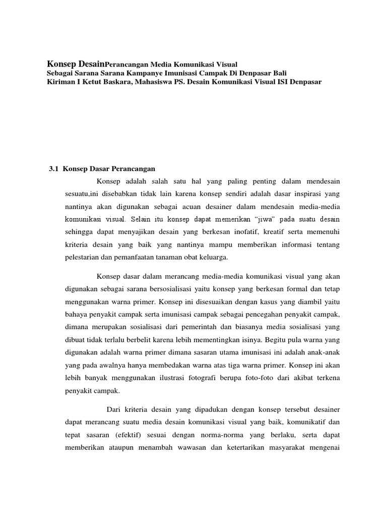 Konsep Desain Perancangan DKV | PDF